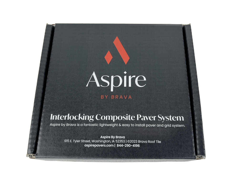 Aspire Sample Kit: One 8" x 8" grid, Two 4" x 4" pavers, One 4" x 8" p – Aspire Pavers